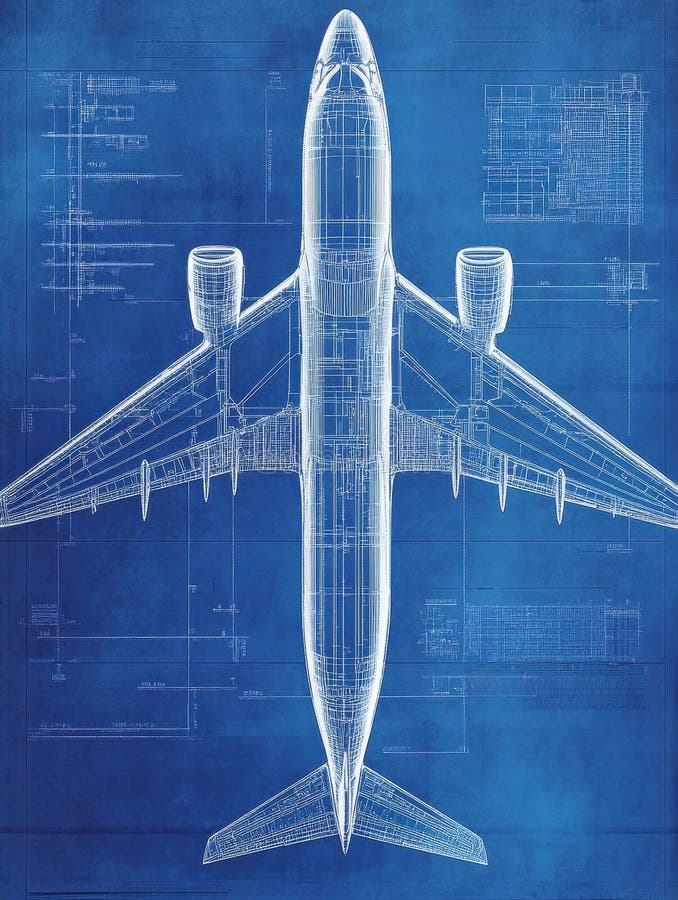 Detailed Technical Blueprints Showcasing the Design and Structure of an ...