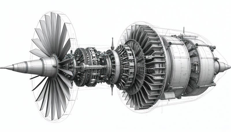 Compressor Structure Drawing Line Stock Illustrations – 10 Compressor ...
