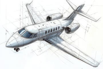 Private Jet Drawing Stock Illustrations – 237 Private Jet Drawing Stock ...