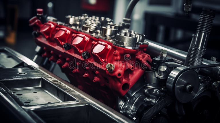 Detailed Engine Performance Testing Process.AI Generated Stock ...