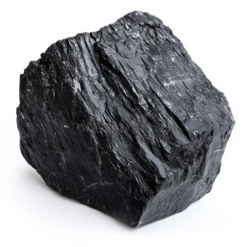 Detailed Texture of Coal Highlighted in Natural Light Stock ...