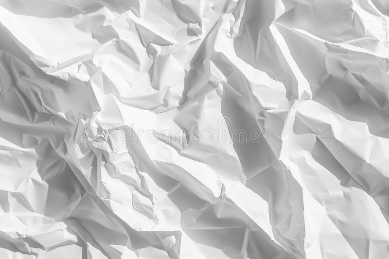 Detailed Texture of Crumpled White Paper in High Resolution Stock Photo ...