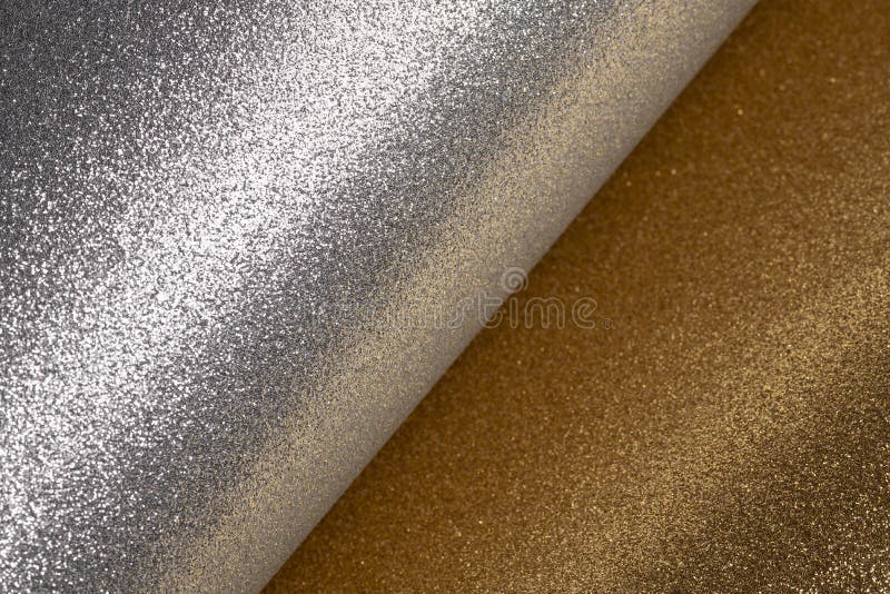 Detailed Texture of Glittering Silver and Gold Dust Surface Backdrop ...