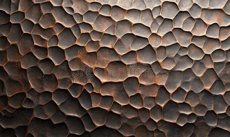 Detailed Texture of Hammered Copper, Perfect for Adding a Rustic or ...