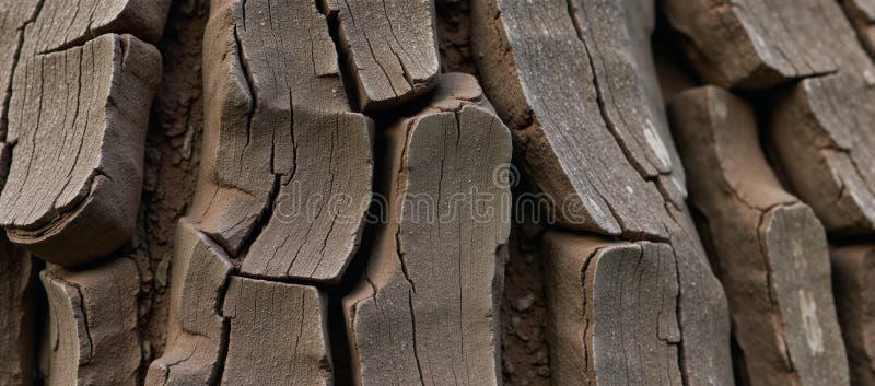 Detailed Texture and Layered Age are Emphasized in a Closeup Shot of ...
