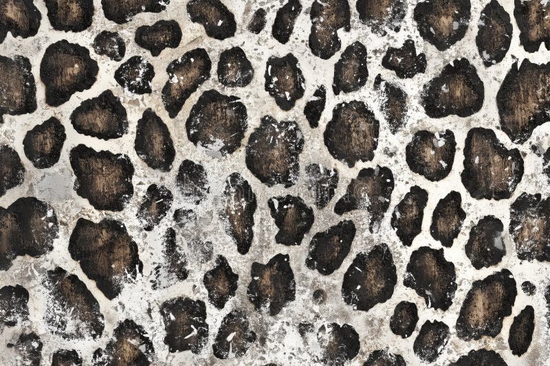 Detailed Texture of Leopard Print Pattern on Rough Surface Showcasing ...