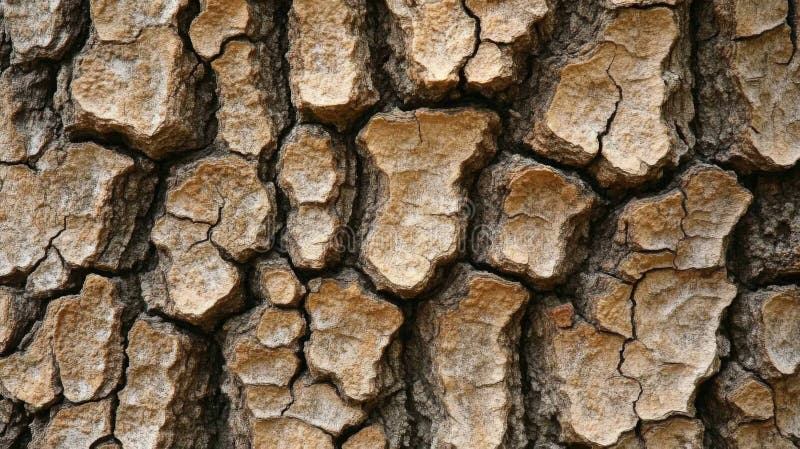 Detailed Texture of Tree Bark Showing Cracks and Ridges Stock ...