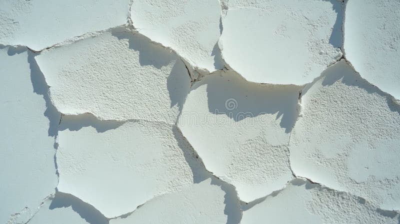 Detailed Texture of White Rough Stucco on Exposed Brick Wall for ...