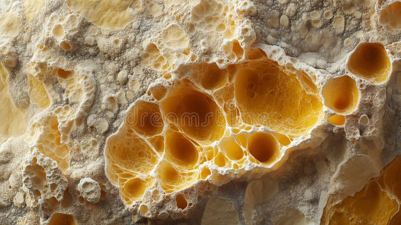 Detailed Texture, Zoom in, Microscopic Foamy Image, Flat Lay Image ...