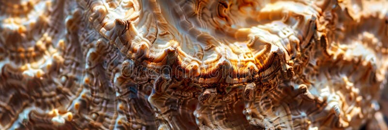 The Textured Ridges of a Fish Scale Shimmer with a Vibrant Green Glow ...