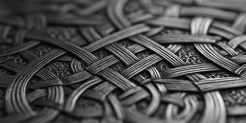 Metallic Celtic Knot Design with Intricate Weaving Stock Illustration ...
