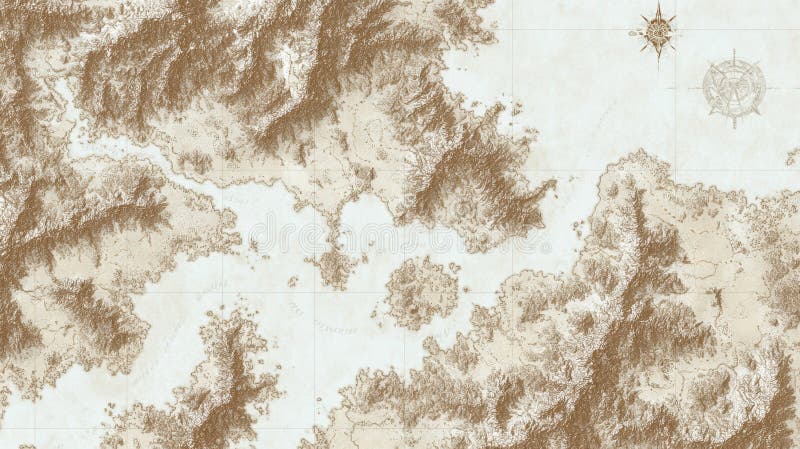 Detailed Top Down Layout of Non Labeled Territory Maps Showcasing ...