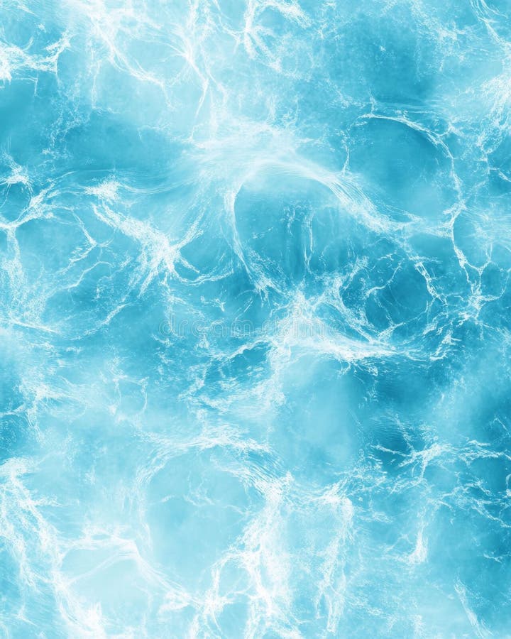 Detailed Top View of Hyper-realistic Light Blue Swimming Pool Water ...