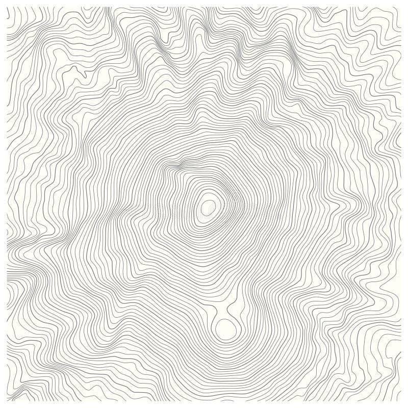 Detailed Topographic Map with Contour Lines of a Mountain Stock Vector ...