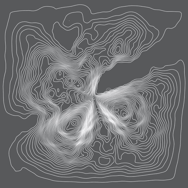 Detailed Wireframe Modern Techno Landscape Design Stock Vector ...