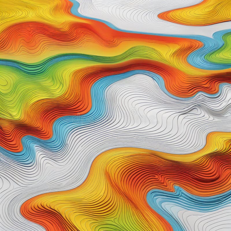 Detailed Topographic Map Unveiling Elevation Changes and Terrain ...