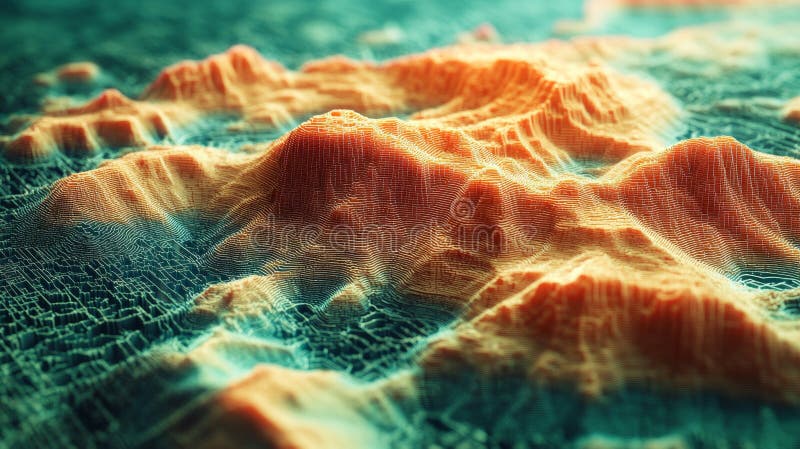 Detailed Topographical Model Created with LiDAR Sensor Scanning ...