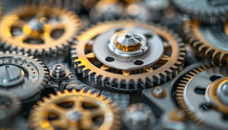 A Detailed, Upclose View of the Inner Workings and Front Side of a ...