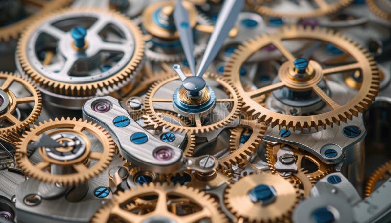 A Detailed, Upclose View of the Inner Workings and Front Side of a ...