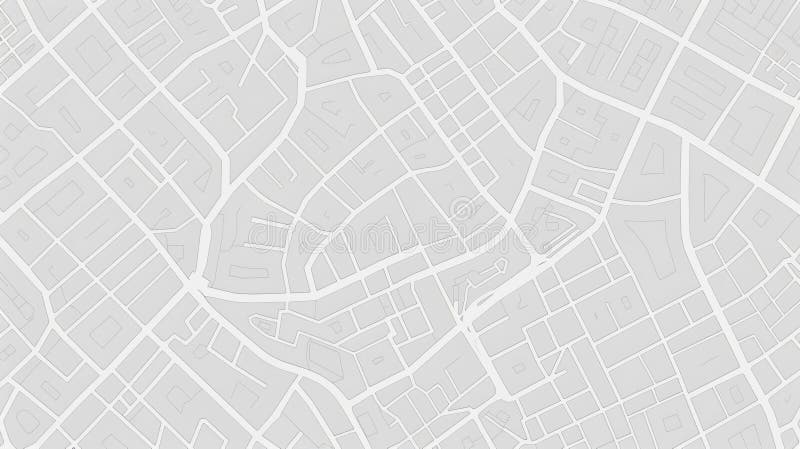 Detailed Urban Map Layout Featuring Complex Network of Streets and ...