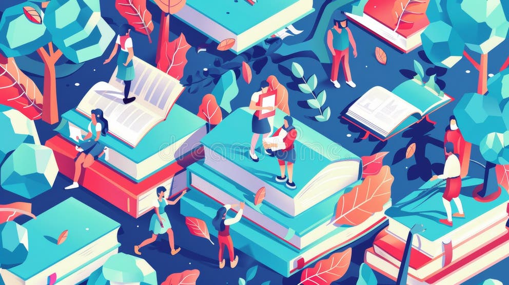 Detailed User Guide Landing Page. a Woman is Carrying a Document, a Man ...