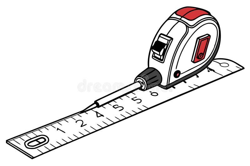 Detailed Vector Art Showing Construction Workers Measuring with a Long ...