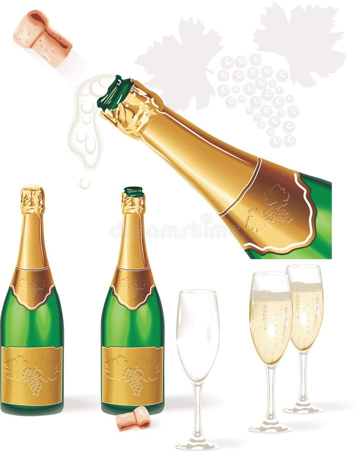 Champagne celebration/eps stock vector. Illustration of cork - 2188943