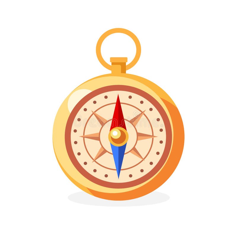 Detailed Vector Illustration of the Compass Stock Vector - Illustration ...