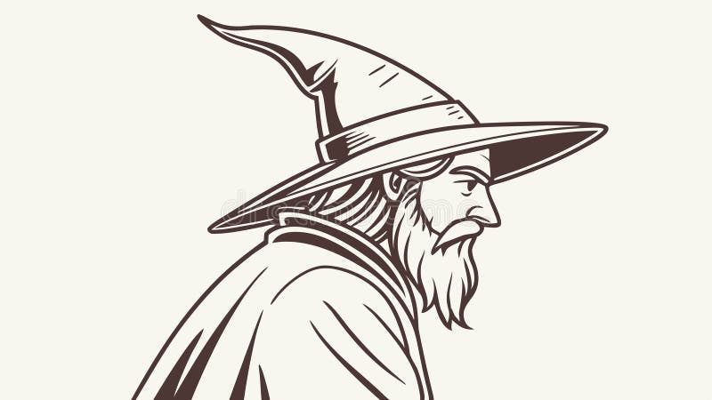 Wise Wizard Character Profile, Magic and Wisdom, Vector Design ...