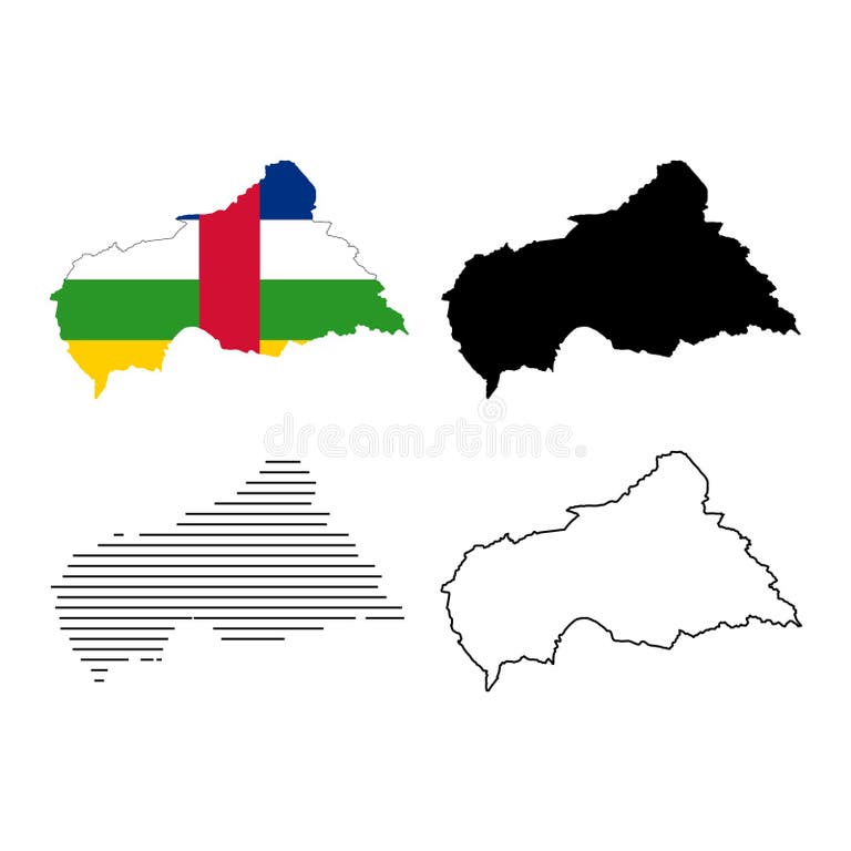 African Republic Outline Map Stock Illustrations – 4,989 African ...