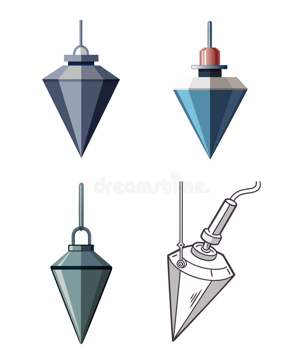 Construction Plumb Bob Set Stock Illustrations – 89 Construction Plumb ...