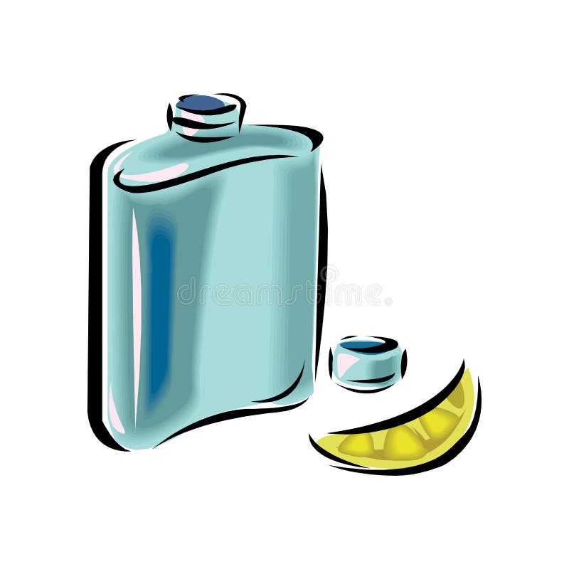 Hip Flask White Stock Illustrations – 297 Hip Flask White Stock ...
