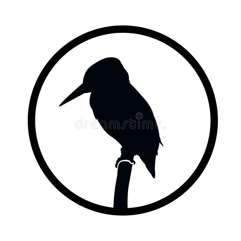 Detailed Vectoral Bird in Round. Stock Illustration - Illustration of ...