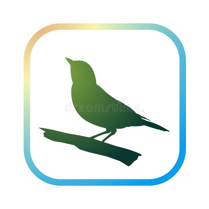 Detailed Vectoral Bird in Round. Stock Illustration - Illustration of ...