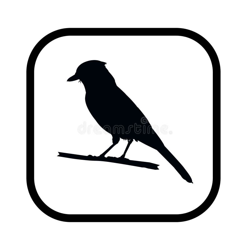 Detailed Vectoral Bird in Round. Stock Illustration - Illustration of ...