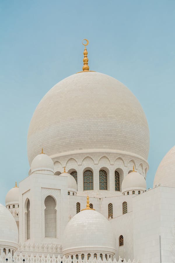 Detailed View of Abu Dhabi S Scheik Zayed Mosque Editorial Photography ...