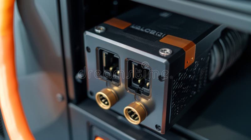 A Detailed View of the AC Adapter Port Providing an Alternative Power ...