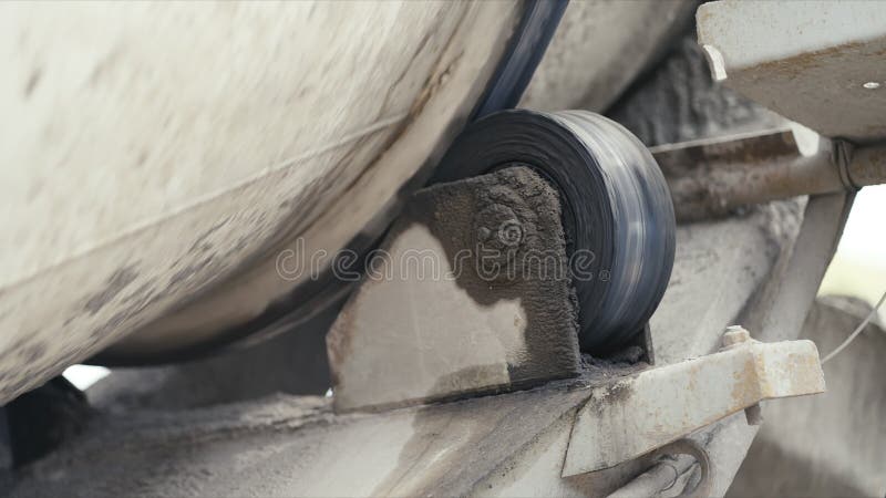 Closeup of an Industrial Roller Mechanism in Motion, Highlighting Its ...