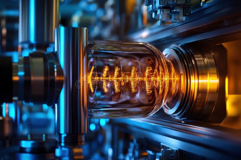 Detailed View of Advanced Technology Showcasing Sound Wave ...