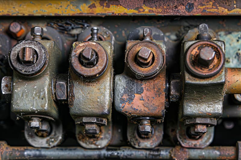 Close Up of Old Machine with Rust Stock Photo - Image of machinery ...