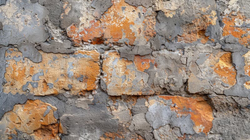 Detailed View of an Aged and Worn Brick Wall with Intricate Textures ...