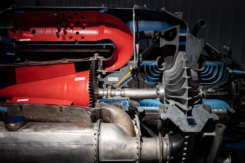 Detailed View of an Airplane Engine Editorial Photo - Image of mechanic ...
