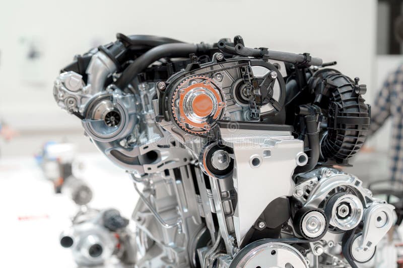 Detailed View of an Automotive Engine Showcasing Advanced Mechanical ...
