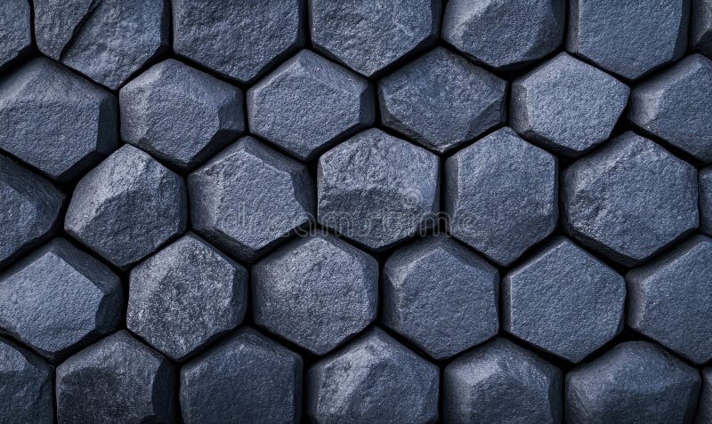 Detailed View Basalt Columns Geological Formation Rock Texture Stock ...