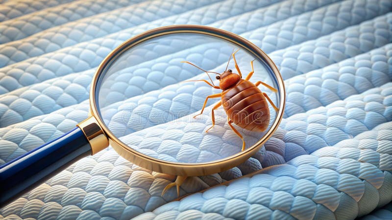 Detailed View of a Bed Bug Up Close and Personal Stock Illustration ...
