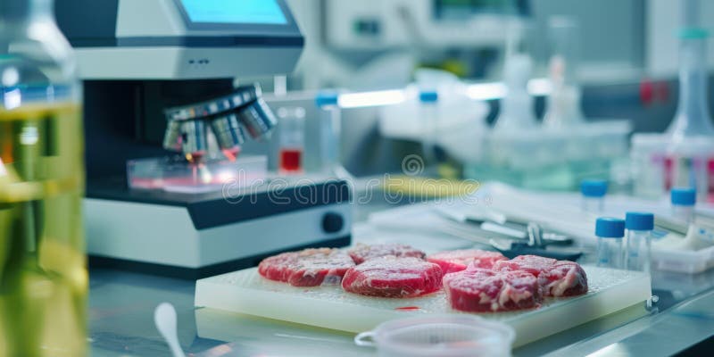 A Detailed View of a Biotech Lab Where Scientists are Developing Lab ...