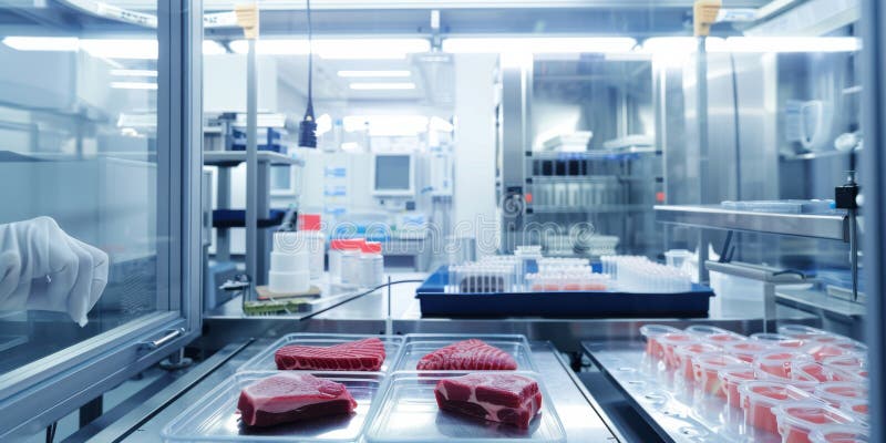 A Detailed View of a Biotech Lab Where Scientists are Developing Lab ...