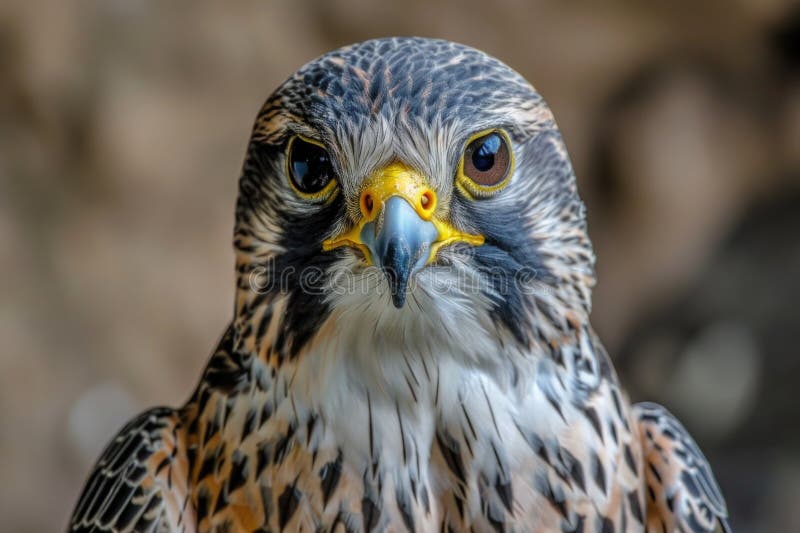 A Detailed View of a Bird S Face, with Sharp Talons and Piercing Eyes ...