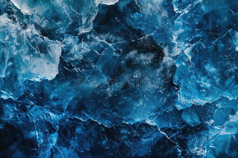Detailed View Blue Ice Texture Suitable Winter Themes Stock Photos ...