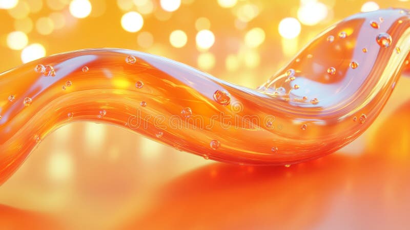 A Detailed View of a Blue and Orange Object, with Out-of-focus Lights ...